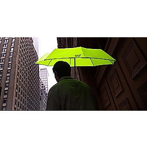 Weatherman Travel Umbrella - Windproof Compact Umbrella - Strong and Resists Up to 45 MPH Winds and Heavy Rain - Great Mini Umbrella For Backpack (Deep Ocean)