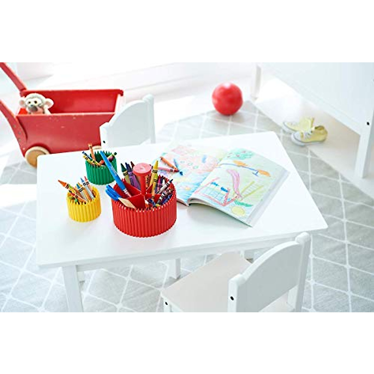 Room Copenhagen 20020485 Crayola Round Organizer, Red, us:one Size