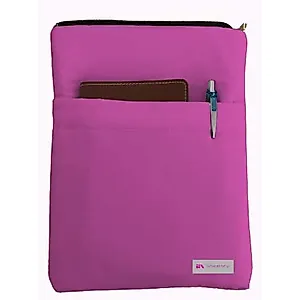 Fuscia Pink Book Sleeve - Luxurious Thai Silk - Book Cover for Hardcover and Paperback - Book Lover Gift - Notebooks and Pens Not Included