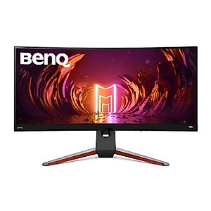 BenQ MOBIUZ EX3415R 34'' HDRi Curved SimRacing Monitor, 144Hz 1ms FreeSync Premium (Renewed)
