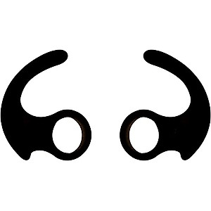 ALXCD Eartips Ear Hooks Compatible with Sony MDR-XB510AS MDR-XB50BS Sports Headphone, S/M/L 3 Sizes 3 Pairs Soft Silicon Ear Tips & Ear Hooks, Compatible with MDR-XB510AS MDR-XB50BS, 6+6, Black