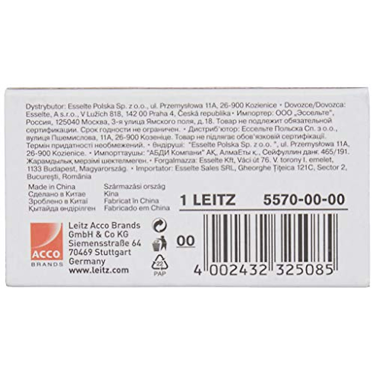 Leitz 55700000 P3 Power Performance 24/6 Staples, Strong Steel, Length 6 mm, 1000 Staples, Staples Up to 30 Sheet Capacity