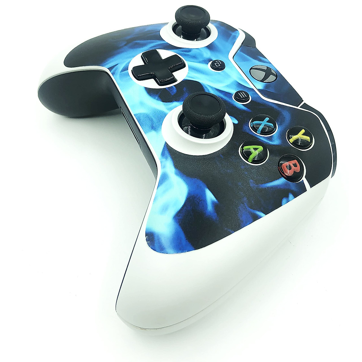 UUShop Blue Fire Flame Vinyl Skin Decal Cover for Microsoft Xbox One Controller wrap Sticker Skins