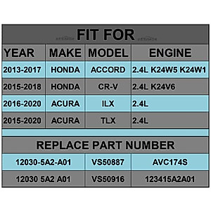 EASIMOR Engine Valve Cover Gasket Set Replacement for Honda Accord CR-V Acura ILX TLX 2.4L for Engine K24W5 K24W1 K24V6 120305A2A01