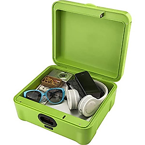 Barska AX12458 iBox Dual Biometric Secure Device Lock Box Security Safe, Green, Standard