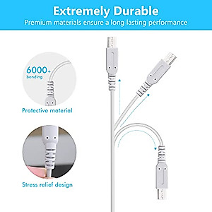 3DS Charger, Power Adapter Replacement for Nintendo 3DS/ DSi/DSi XL/ 2DS/ 2DS XL/New 3DS XL 100-240V Wall Plug AC Adapter for 2DS 3DS Console