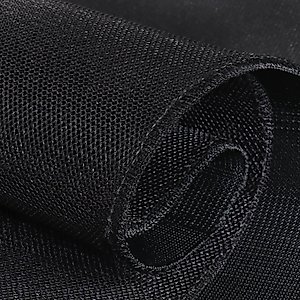 Breathable 3D Air Mesh Fabric,Light 3 Layers Sandwich Spacer Mesh Fabric, Apply to DIY Craft,Upholstery,Home Applications, Chair,Bags,Clothes,Shoes, Lining, 1yard/36"x56",Sold by The Yard (Black)