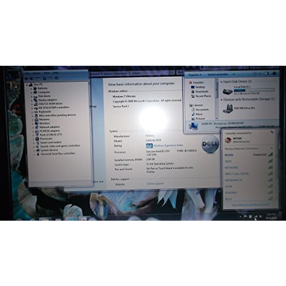 Dell Latitude D620 14.1-Inch Laptop (Intel Core Duo T2400 1.83GHz, 2GB, 80GB, DVD, Windows XP), Silver