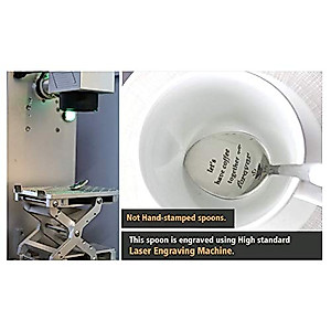 Dad's Peanut Butter Engraved Stainless Steel Spoon Token Of Love Gifts For Dad On Father's Day Birthday Anniversary Special Occasion From Son Or Daughter