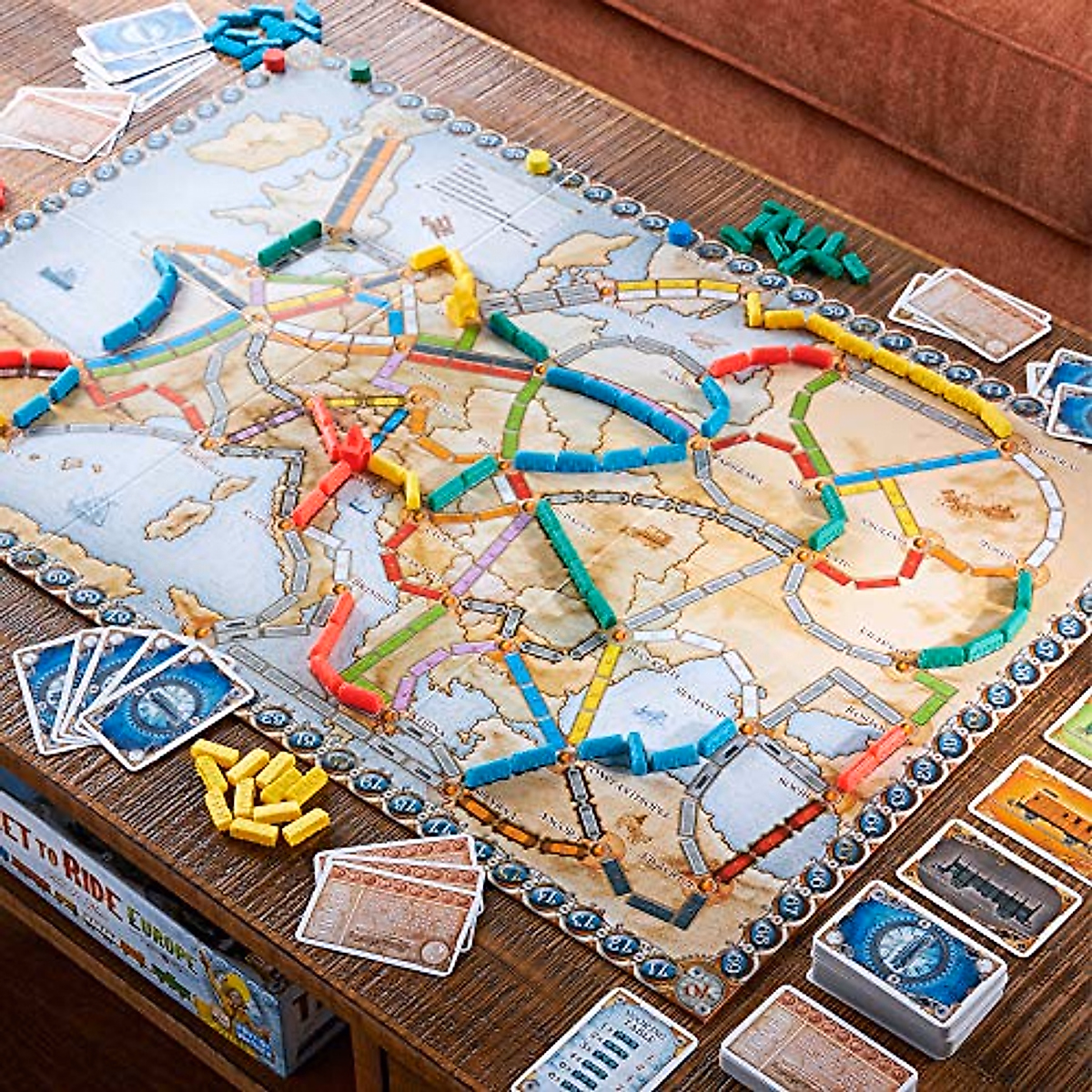 Ticket to Ride Europe Board Game - Embark on a Railway Adventure Across the Continent! Fun Family Strategy Game for Kids & Adults, Ages 8+, 2-5 Players, 30-60 Min Playtime, Made by Days of Wonder