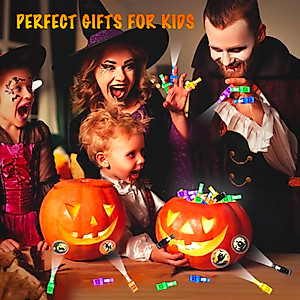 Halloween Party Favors for Kids 36 PCS LED Light Up Finger Lights Halloween Goodie Bag Fillers Stuffers, Glow in The Dark Toys Bulk Halloween Treats Non Candy for Party Classroom Prizes Trick or Treat