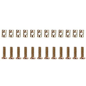 Crib Screws and Bolts Crib Parts Replacements for Baby Bed Cot Bunk Furniture M6 Barrel Nuts Crib Bolts 25mm