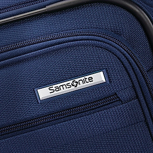 Samsonite Men's 2-Piece Lightweight Suitcase Set, Blue Depth, 20" & 24" Carry On & Spinner