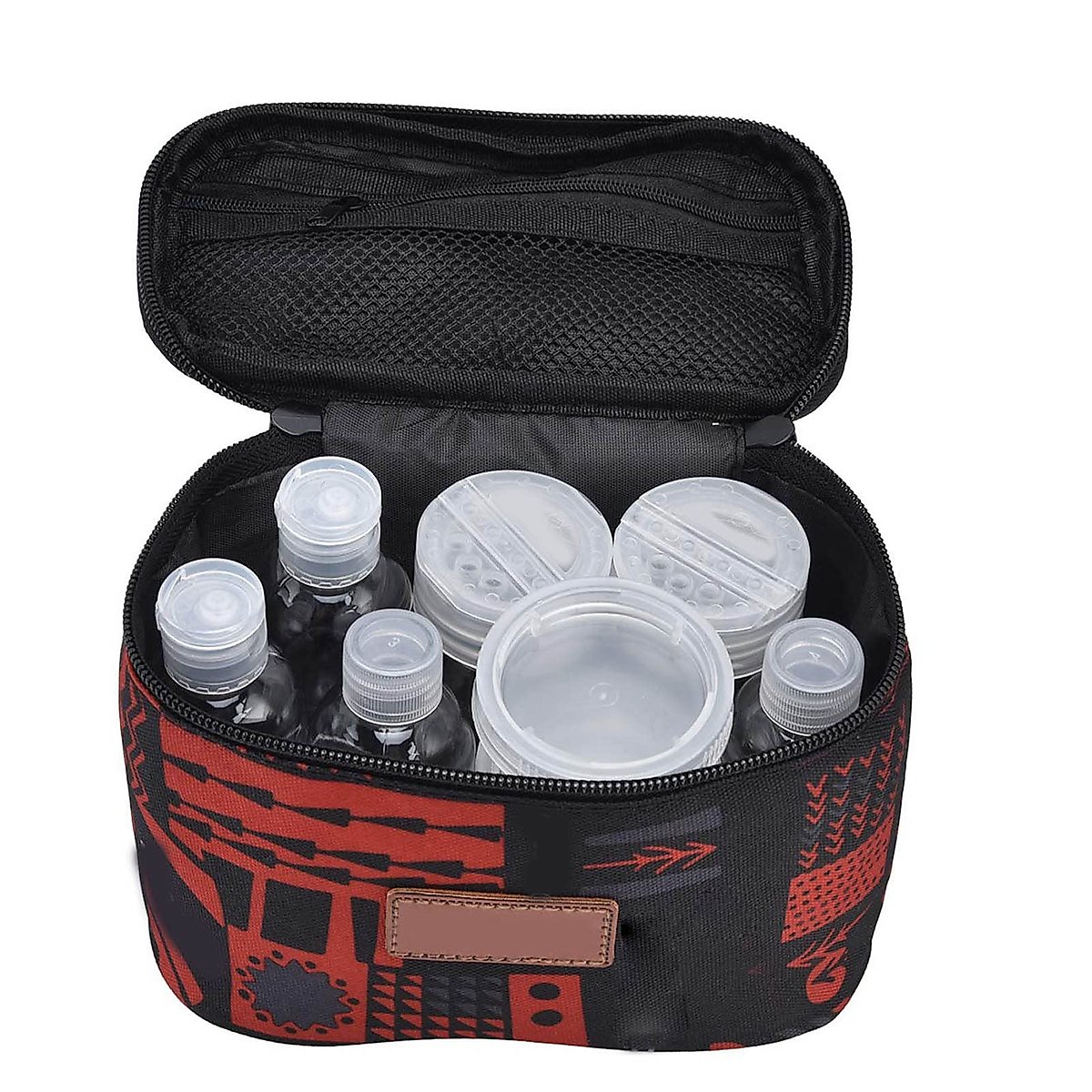 SALUTUY Seasoning Containers,9 Boxes Transparent Spices Container Set with Storage