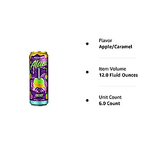 Alani Nu Energy Drinks 6 Cans Sugar Free 200mg of Caffeine B Vitamins 12 Fluid Ounce Cans (Witches Brew)