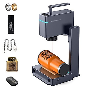 LaserPecker 3(Suit) Laser Engraver, Laser Engraving Machine 1064nm Fiber Laser 0.01mm Compressed Spot, 48000mm/min High Speed Handheld Laser Marking Machine for Metal Jewelry Plastic - with Roller