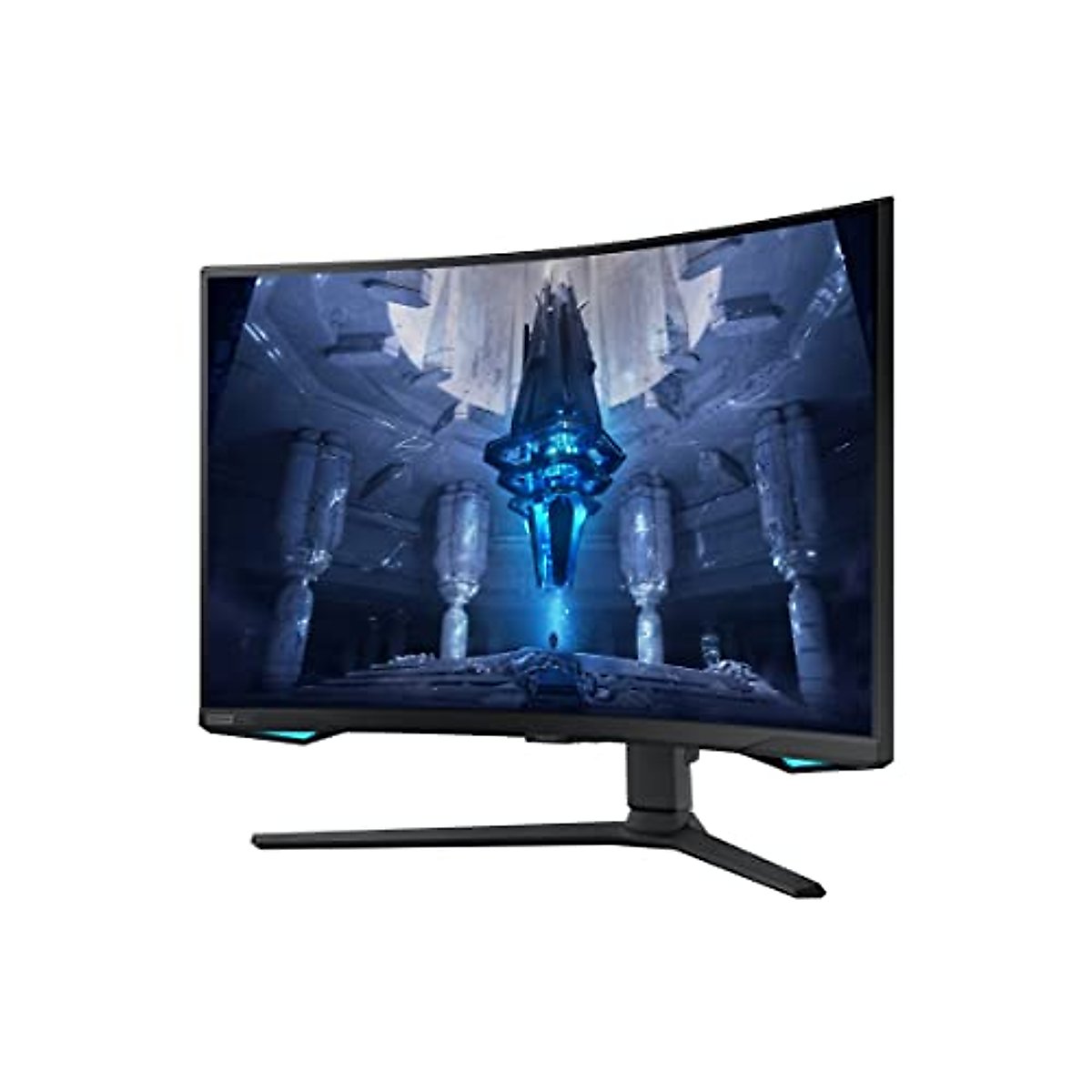 SAMSUNG 32" Odyssey Neo G7 4K UHD 165Hz 1ms G-Sync 1000R Curved Gaming Monitor, Quantum HDR2000, AMD FreeSync Premium Pro, Ultrawide Game View, DisplayPort, HDMI, Height Adjustable Stand, Black, 2022