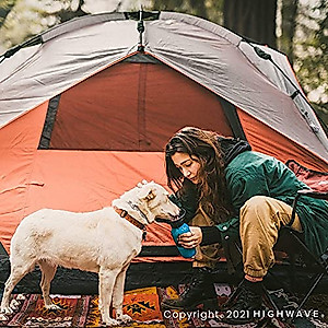 Highwave AutoDogMug Dog Water Bottle BPA Free Portable Dog Water Bottle | Leak-Proof Portable Dog Water Bottle for Hiking and Traveling | Dish-Washer Safe | 20 oz