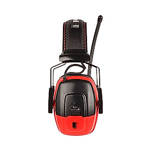 Honeywell Sync Digital AM/FM/MP3 Radio Earmuff (RWS-53012), Red