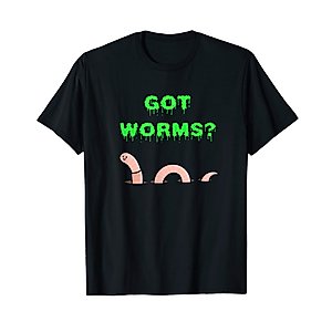 Worm Halloween Vermicomposting Gift For Composting Fans T-Shirt