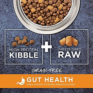 Instinct Raw Boost Gut Health Grain Free Recipe with Real Chicken Natural Dry Dog Food by Nature's Variety, 4 lb. Bag