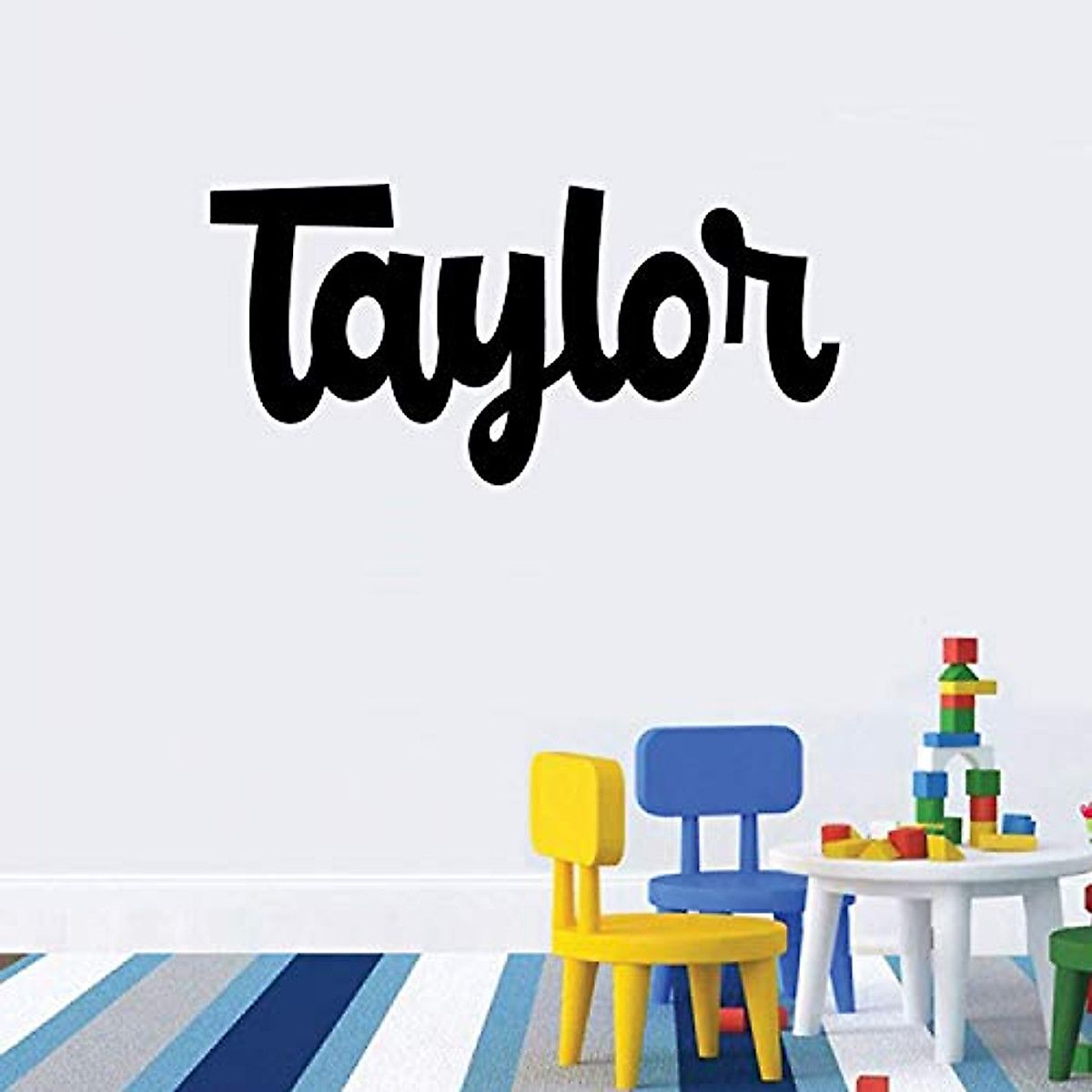 Multiple Font Custom Name Nursery Wall Decal Vinyl Sticker | Home Décor | Custom Kids Room Decal | Bedside Decals | Children’s Room| Car | Laptop