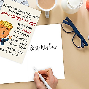 Missonemi Funny Birthday Card for Women Men, Humorous Birthday Gifts Card for Boyfriend Girlfriend, Great Birthday Greeting Card for Husband Wife