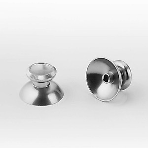 Metal Thumbsticks Joysticks for Xbox One, Aluminum Alloy ABXY Bullet Buttons Analog Grip Replacement Parts for Xbox One, for Xbox One S/X/Series X Controllers with Installation Tools(Silver)