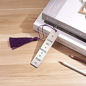 I Love You a Bushel and a Peck Bookmark Mothers Day Gifts from Daughter Gift Moon and Back Gift for Mom Stocking Stuffer Christmas Gift Monogrammed Gift (I Love You a Bushel and a Peck)