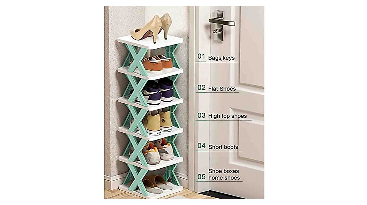 XUELF Vertical Shoe Tower - Space Saving Shoe Rack