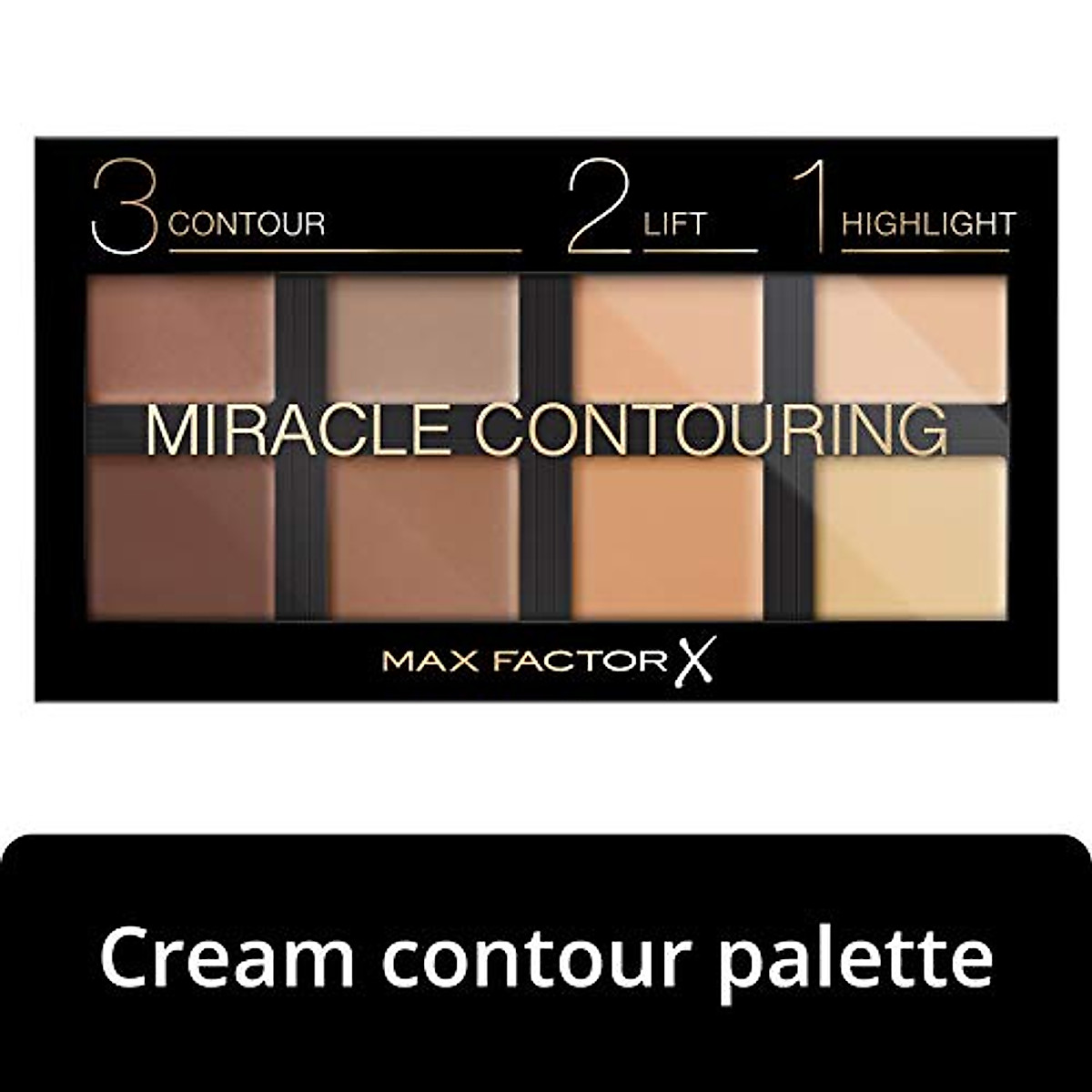 Max Factor Miracle Contouring 8 Shade Palette, Contour - Lift - Highlight, 30 gm/ 1 Ounce