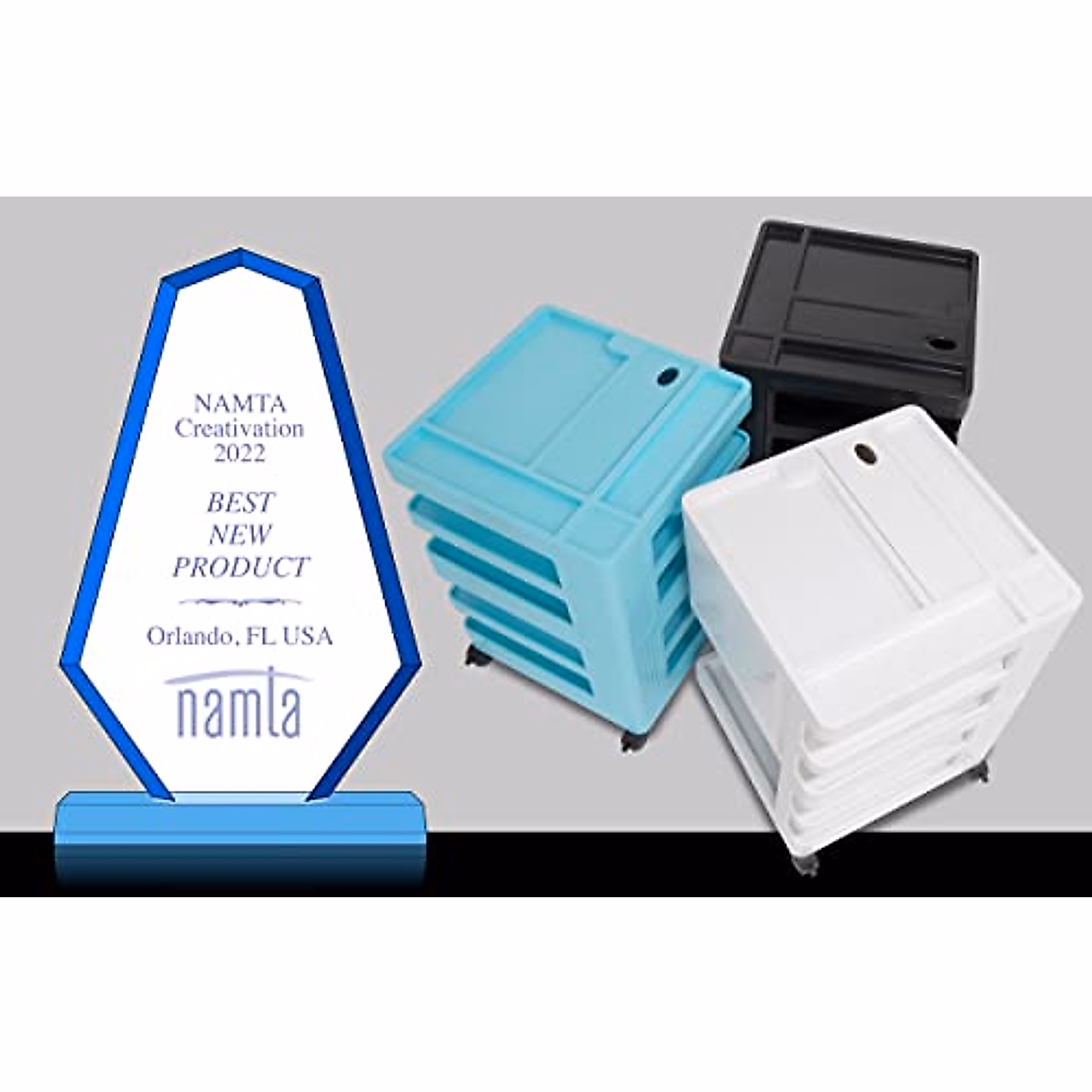 SD STUDIO DESIGNS Kubx Pro Mobile Rotating 4-Sided Storage Organizer with Multiple Compartments