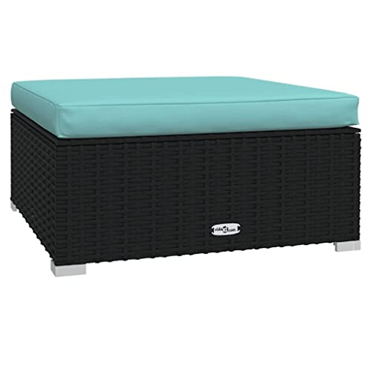 WHOPBXGAD 6 Piece Patio Lounge Set Deck Furniture,Gardens Patio Furniture,Designed for use on lawns, terraces, poolsides, patios and Gardens,with s Poly Rattan Black