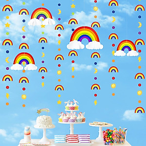 40Ft Cactus Party Decorations Yellow Brown Hot Pink Polka Dot Garlands Green Cactus Streamer for Summer Succulent Cactus Llama Birthday Tropical Mexican Fiesta Cinco De Mayo Mariachi Party Decorations