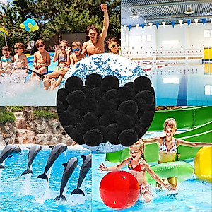 FUNTEKS 3.1 Lbs Pool Filter Balls Eco-Friendly Fiber Filter Media for Swimming Pool Above Ground Pool Hot Tubs Filters Alternative to Sand(Equivalent to 110 Lbs Filter Sand)