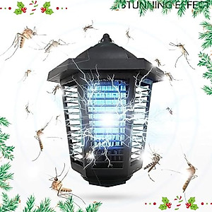 Pestnot Electric Bug Zapper & Mosquito Killer - Up to 1 Acre Coverage Outdoor & Indoor Bug Zapper Trap for Backyard with IP24 Water Resistance. Upgraded 2022 360 UVA Bulb. Mosquito Zapper