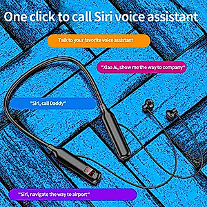 EAVAN Wireless Bluetooth Neckband Headphone with 50Hrs Playtime, 14 mm Drivers,HD Call, USB-C Fast Charging,with TF Card Slot and LED Power Display Neck Headset, Foldable & Lightweight Build