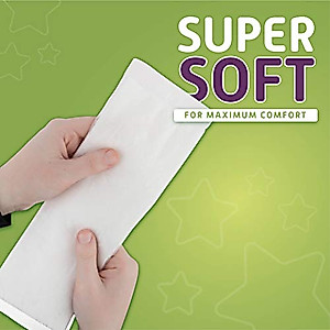 Inspire Dimples Booster Pads, Baby Diaper Doubler with Adhesive - 1 Size Fits All Diapers - Boosts Diaper Absorbency - No More leaks 60 Count (with Adhesive for Secure Fit)