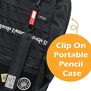 Rough Enough Small Pencil Case Pouch for Kids Boys Girls Adults with Aesthetic Slim Thin design School Stationary Art Supplies for College Students Teacher Office