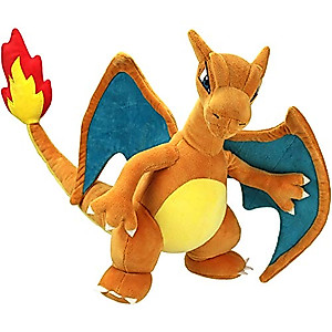 Pokémon 12" Large Charizard Plush - Officially Licensed - Charmander Evolution - Authentic Soft Stuffed Animal Toy Figure - Valentine's Day & Easter Basket Stuffer Gift for Kids, Boys, Girls - 2+