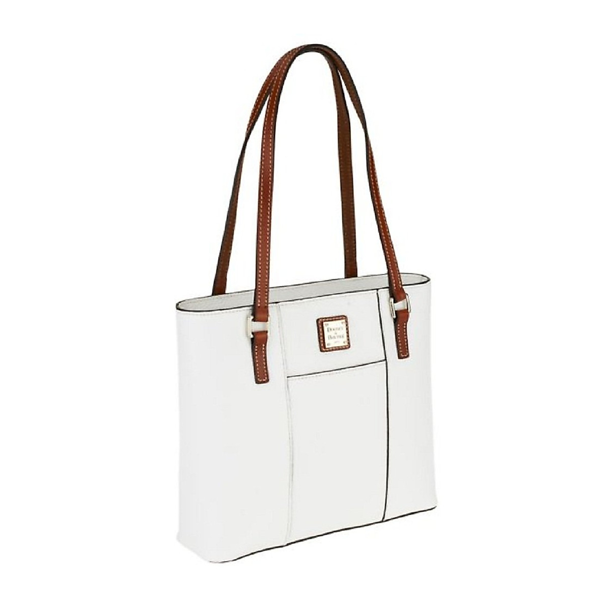 Dooney & Bourke Pebble Leather Small Lexington Shopper - White