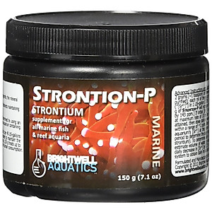 Brightwell Aquatics Strontion-P - Strontium Supplement for All Marine Aquariums, 150g