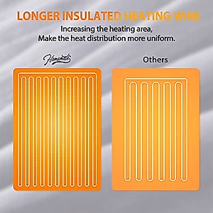 HomeMate Heated Blanket Electric Throw - 50"x60" Heating Blanket Throw 4 Hours Auto-Off 5 Heat Levels Heat Blanket Over-Heat Protection Flannel Sherpa Heater Blanket Electric ETL Certification