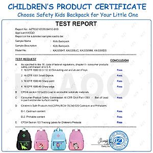 Kasqo Kids Backpack, 14" Toddler Backpack for Little Boys and Girls Kindergarten Preschool Bookbag With Chest Strap, Black Dinosaur