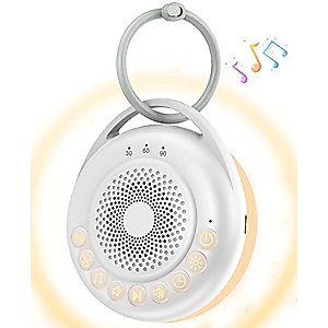 Portable Sound Machine Baby, Travel White Noise Machine Baby with USB Rechargeable, Sound Machine for Sleeping