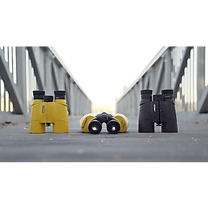 BARSKA 10x30 WP Floatmaster Binoculars (Blue Lens, Yellow) (AB11092)