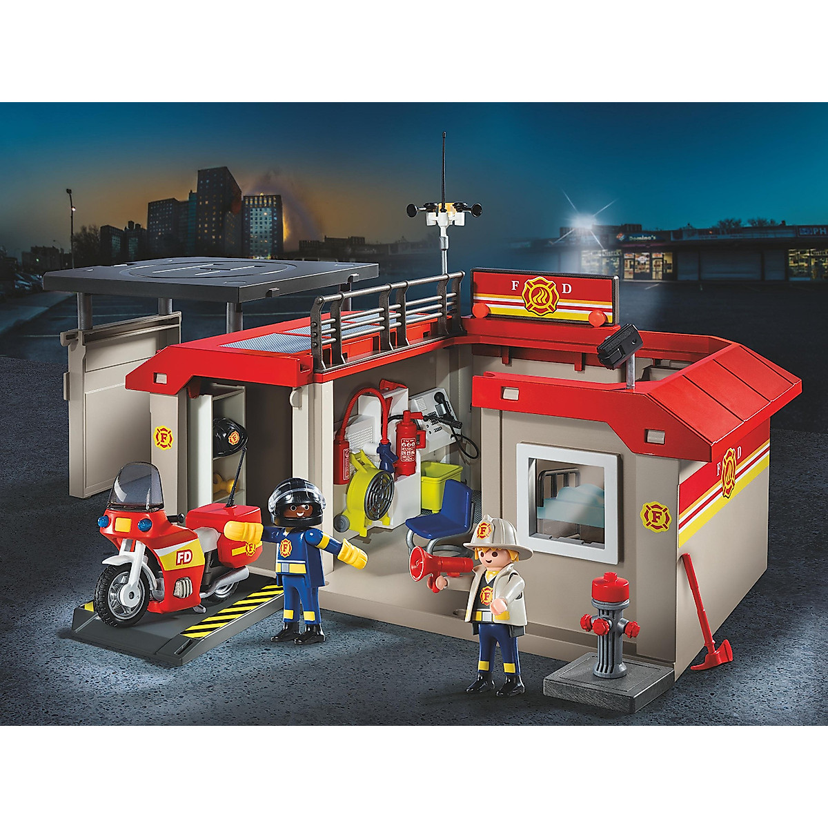 Playmobil Take Along Fire Station Playset