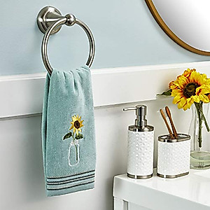 SKL Home by Saturday Knight Ltd. Sunflower in Jar Hand Towel (2-Pack), Aqua