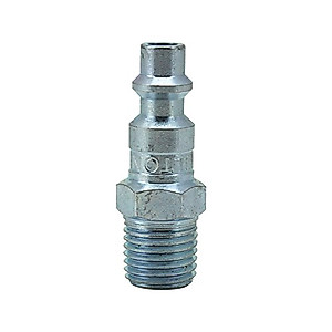 Milton Industrial Air Plug, M-STYLE, 1/4" MNPT, Air Compressor Fitting, Air Hose Quick Connect Fitting, 727 (Pack of 10)