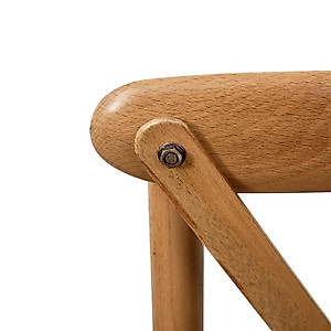 Flash Furniture Advantage Light Brown X-Back Chair